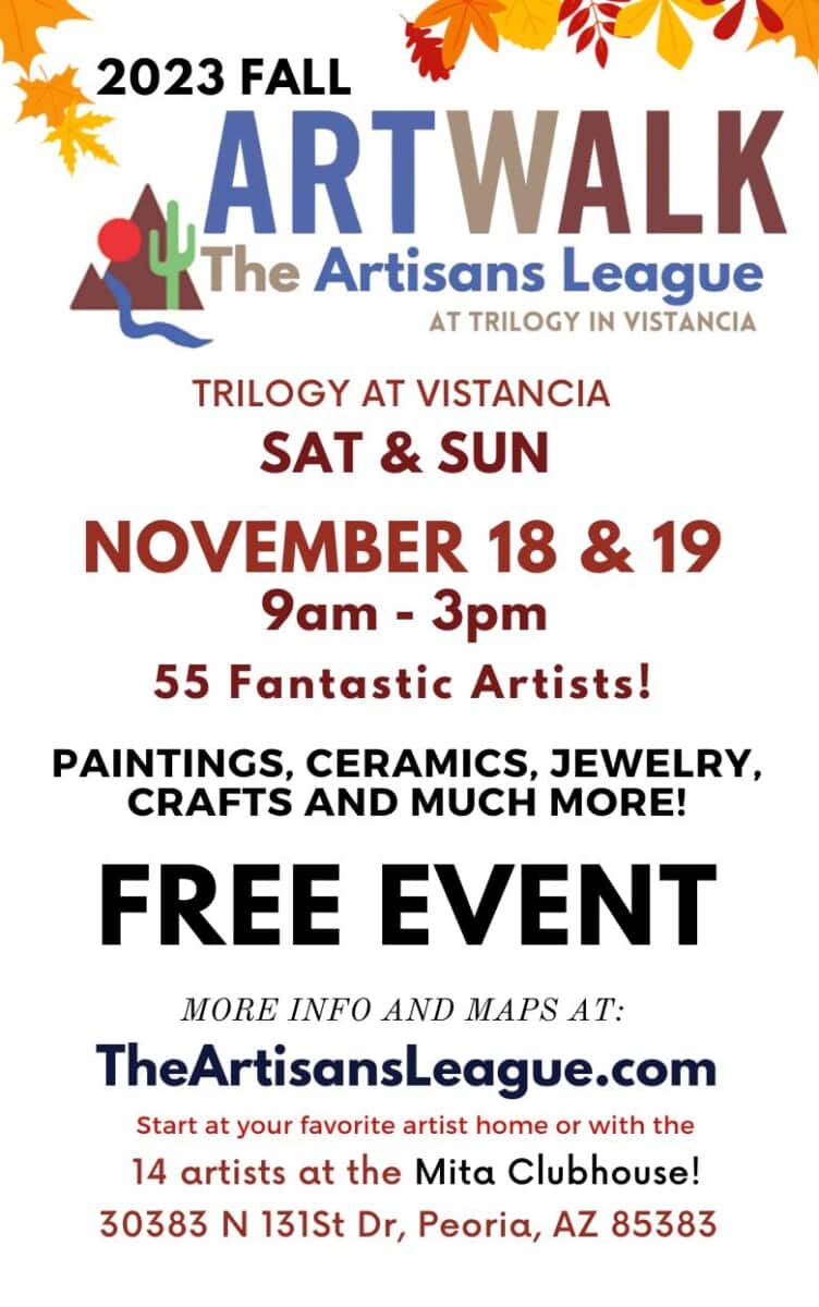 2023 Fall Art Walk at Trilogy – The Artisans League
