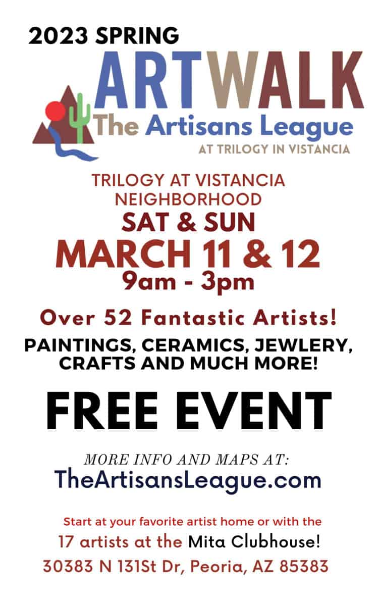2023 Spring ArtWalk Update 3/6 – The Artisans League