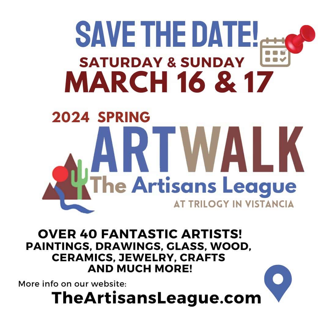 2024 Spring Art Walk Event- Save the Date! – The Artisans League